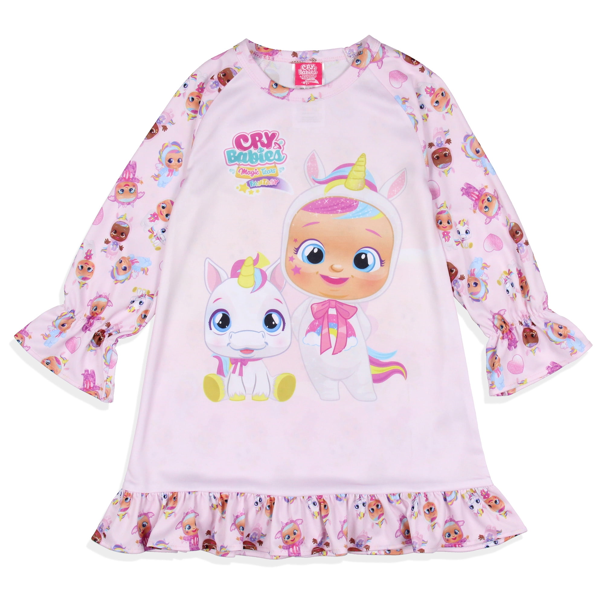 PJammy Cry Babies Magic Tears Unicorn Pajama Nightgown, Girls' Long ...