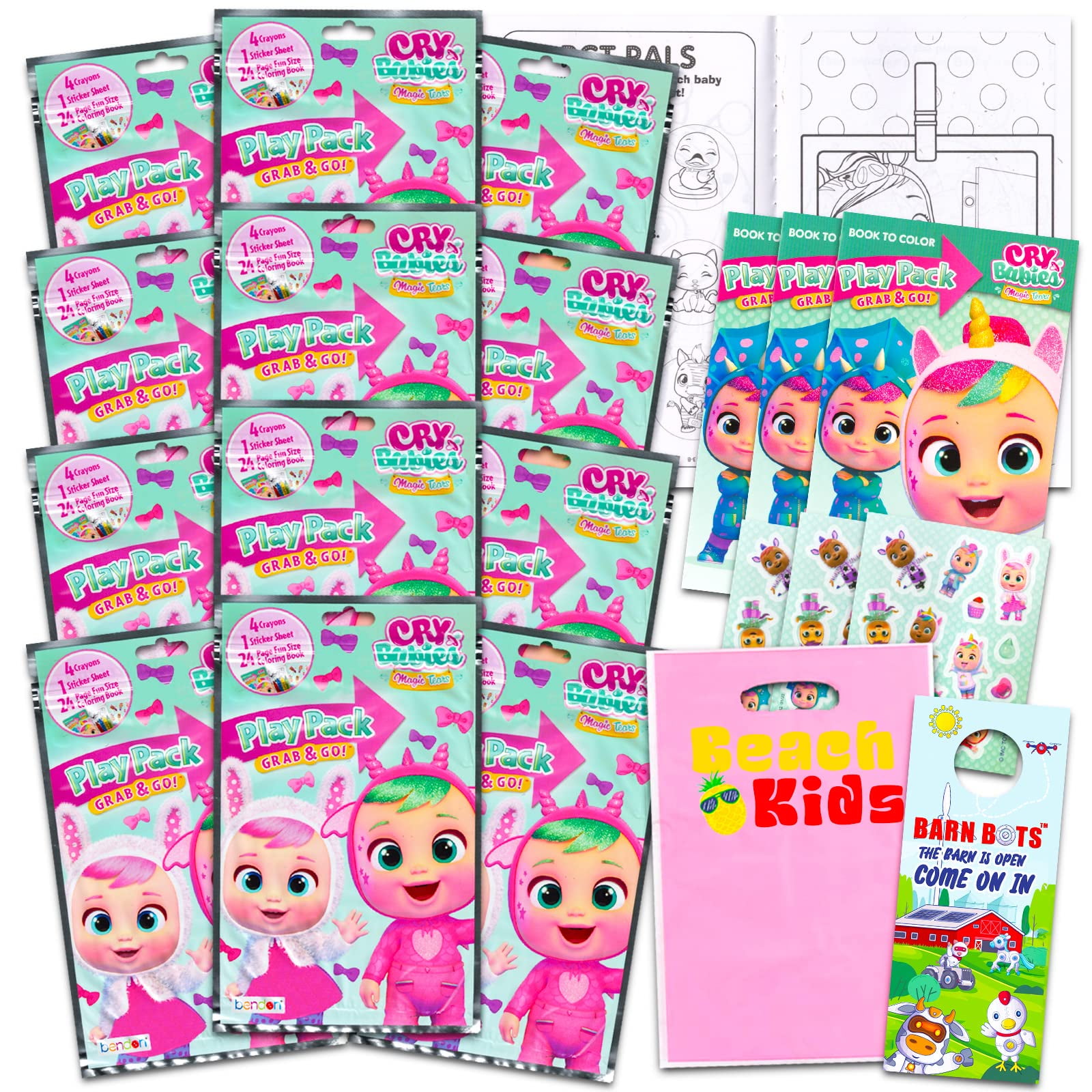 Cry Babies Party Favors DHF10 Set - Bundle with 12 Cry Babies Grab n Go ...