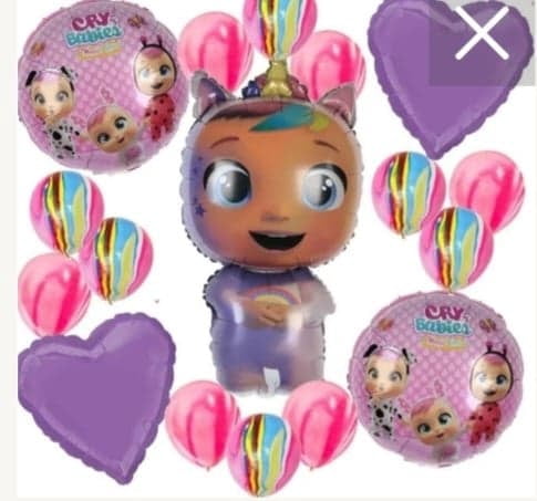 Queen of the Castle Emporium Balloons Foil Latex Cry Baby Movie, 17 ...
