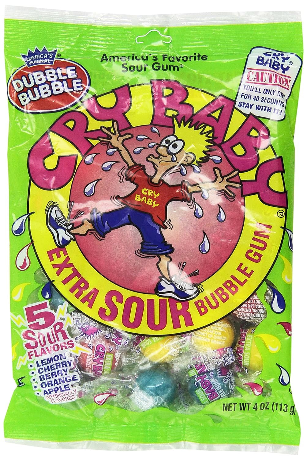 Cry Baby Extra Sour Bubble Gum, 4.0 Ounce (Pack of 3) - Walmart.com