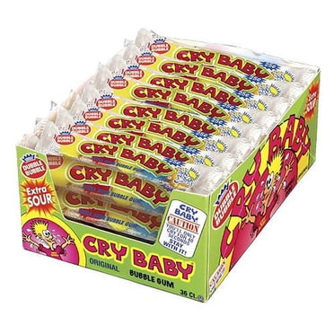 Cry Baby Sour Bubble Gum, 9 Count, 24 Pack - Walmart.com