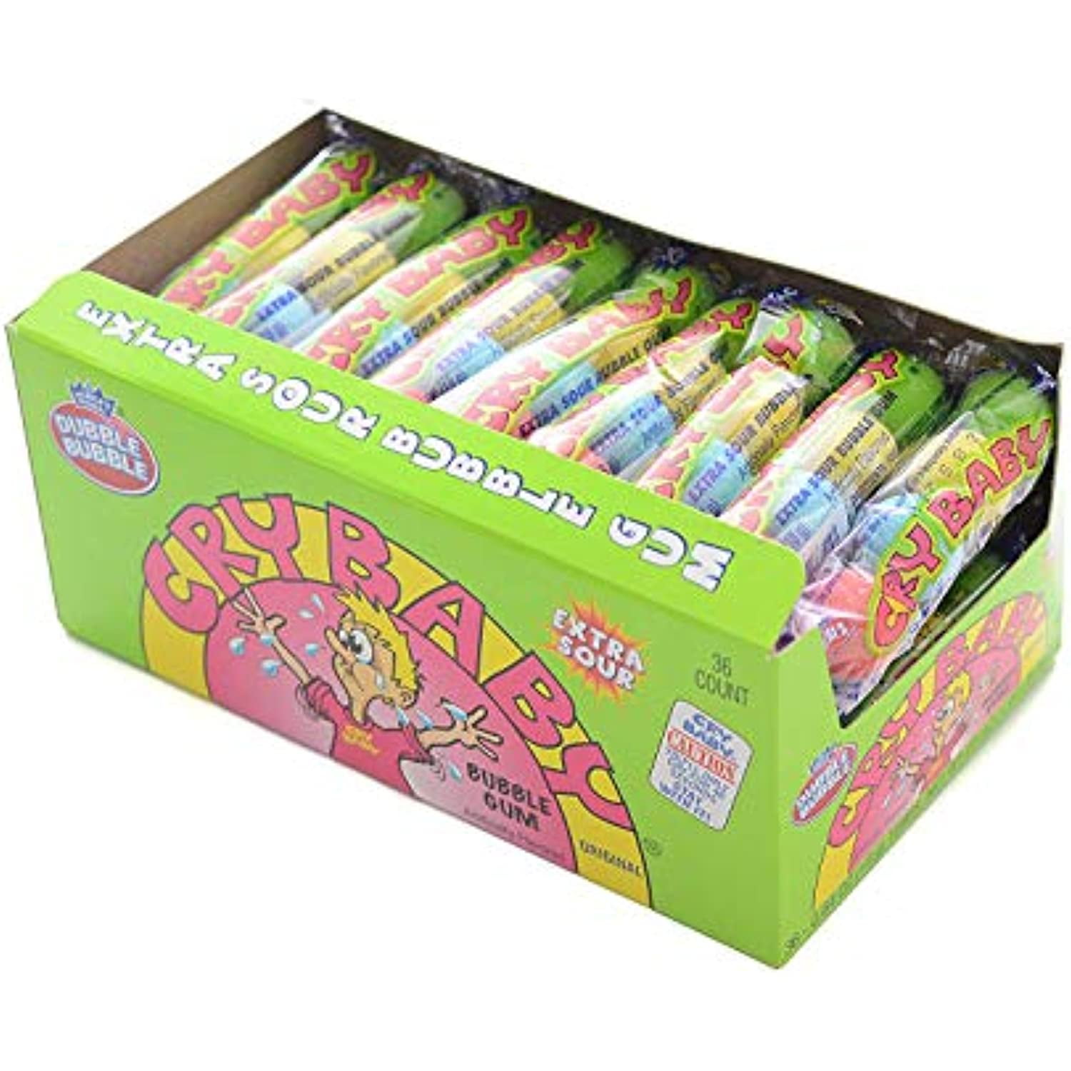 Cry Baby Extra Sour Tube 36-4 Ball Tubes,(23 Oz) - Walmart.com