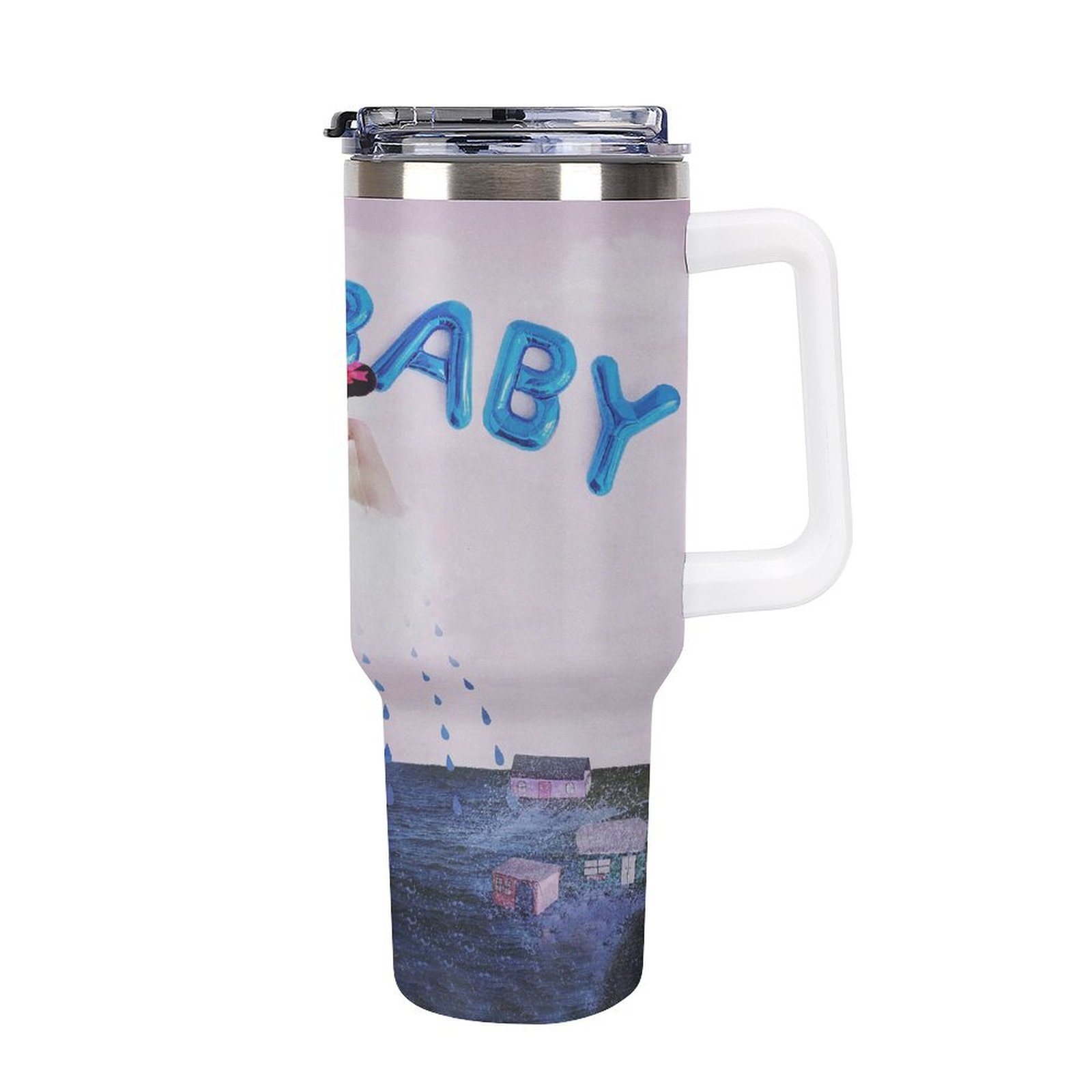 Cry Baby Melanie Martinez Large Capacity Car Cup Tumbler with Lid And ...