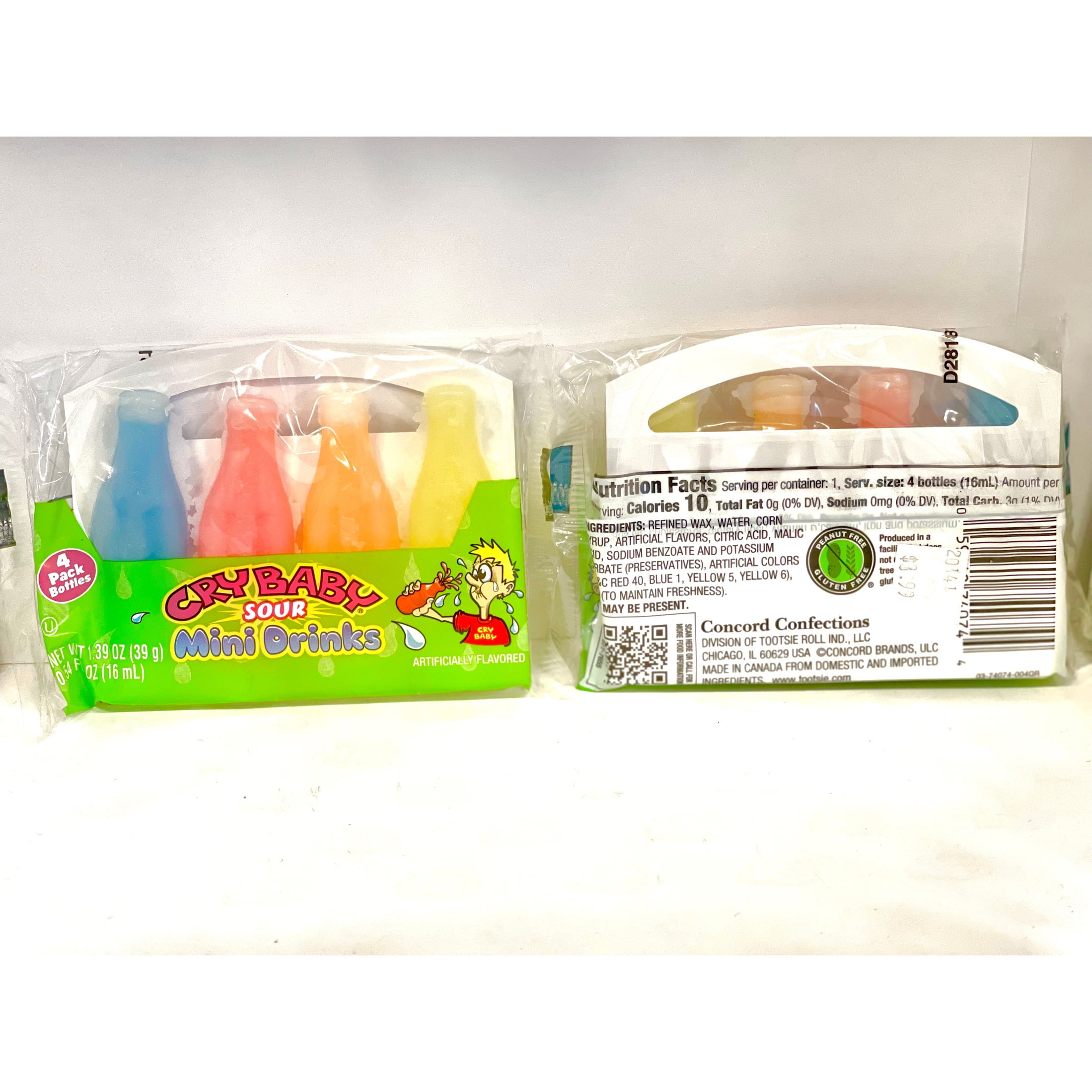 Cry Baby (Sour Candy) Cry Baby Sour Wax Bottles (4pk) - Walmart.com
