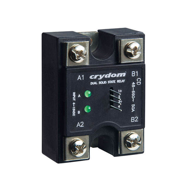 Crydom CD4850W2U, Solid State Relay, Control: 4-32VDC, Load: 50A 48 ...