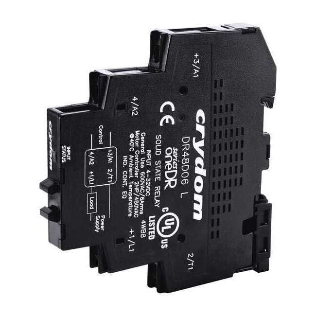 Crydom Solid State Relay, 3 Phase, Screw Clamp, DIN Rail, SCR DR24D06 ...