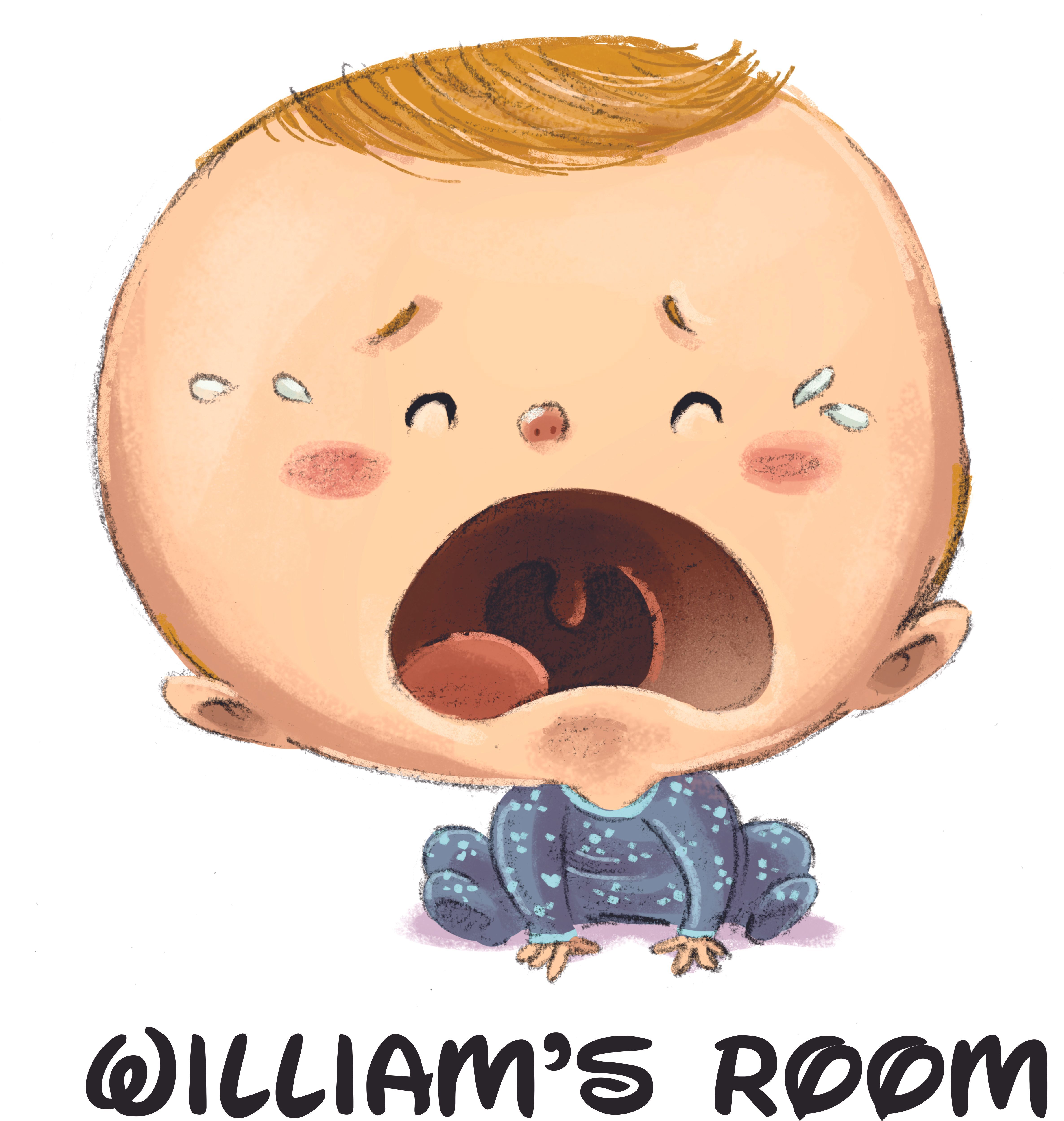 Crying Baby Cry Customized Wall Decal - Custom Vinyl Wall Art ...