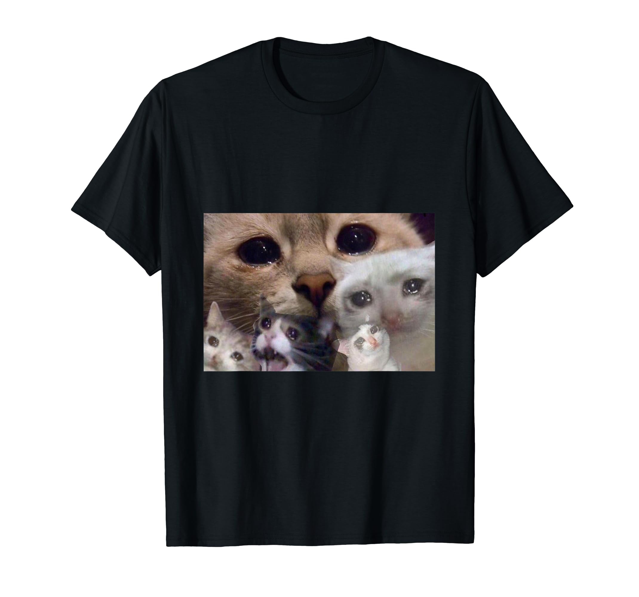 Crying Cat meme Shirt Sad cat T-Shirt - Walmart.com