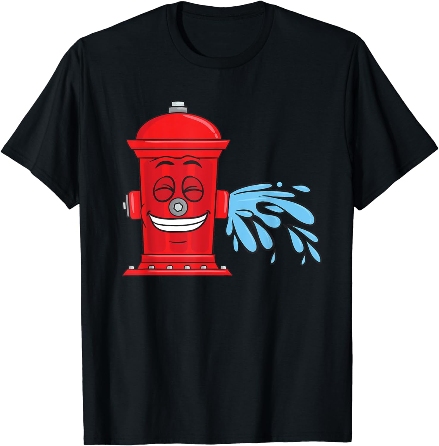 Crying Fire Hydrant Emoticon T Shirt Funny Gift Idea - Walmart.com
