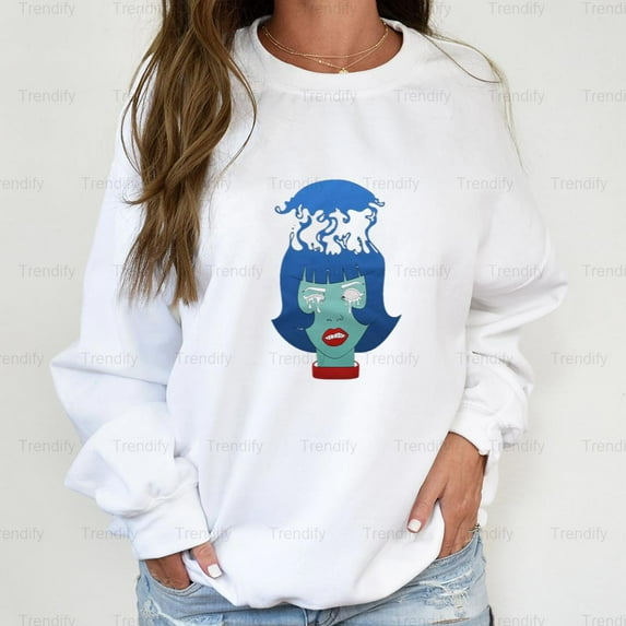 Crying Floating Head Aesthetic Sad Anime Vaporwave Graphic Unisex ...