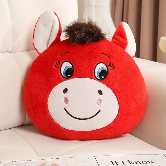 Crying Horse, Year of The Horse 2026 Plush, Funny Red Smiling/Crying ...