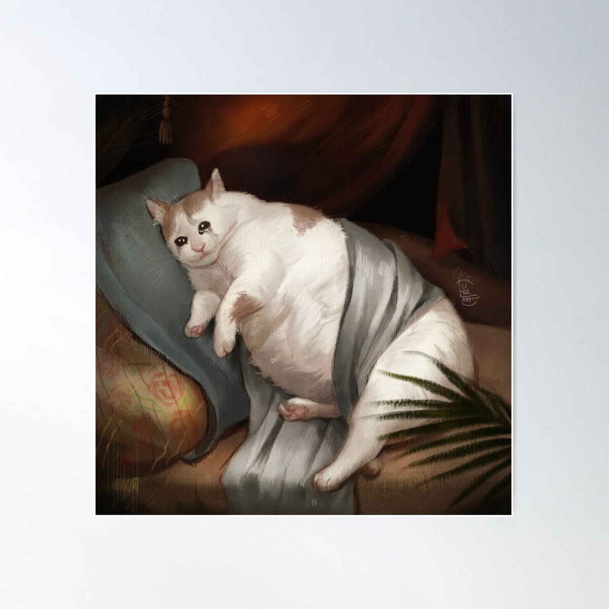 Crying In Renaissance Poster Wall Art, Modern Wall Decor For Living ...