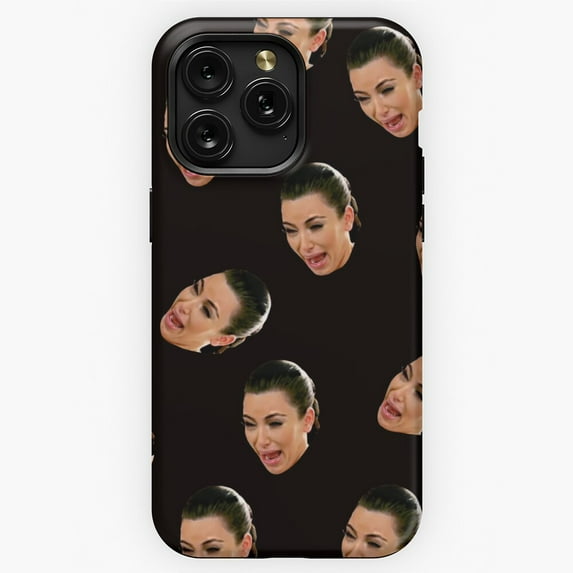 Crying Kim Kardashian Pop Art Inspired iPhone Case 17 11 12 13 14 15 16 ...