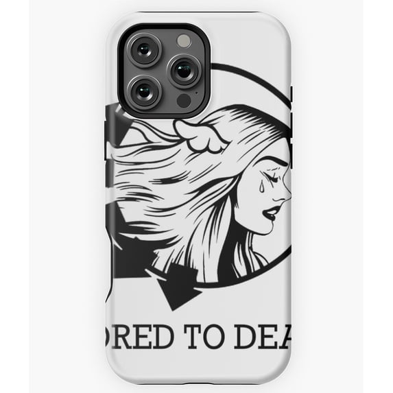 Crying Lady Sad Portrait Art Design N6450 Phone Case for iPhone 17 16 ...