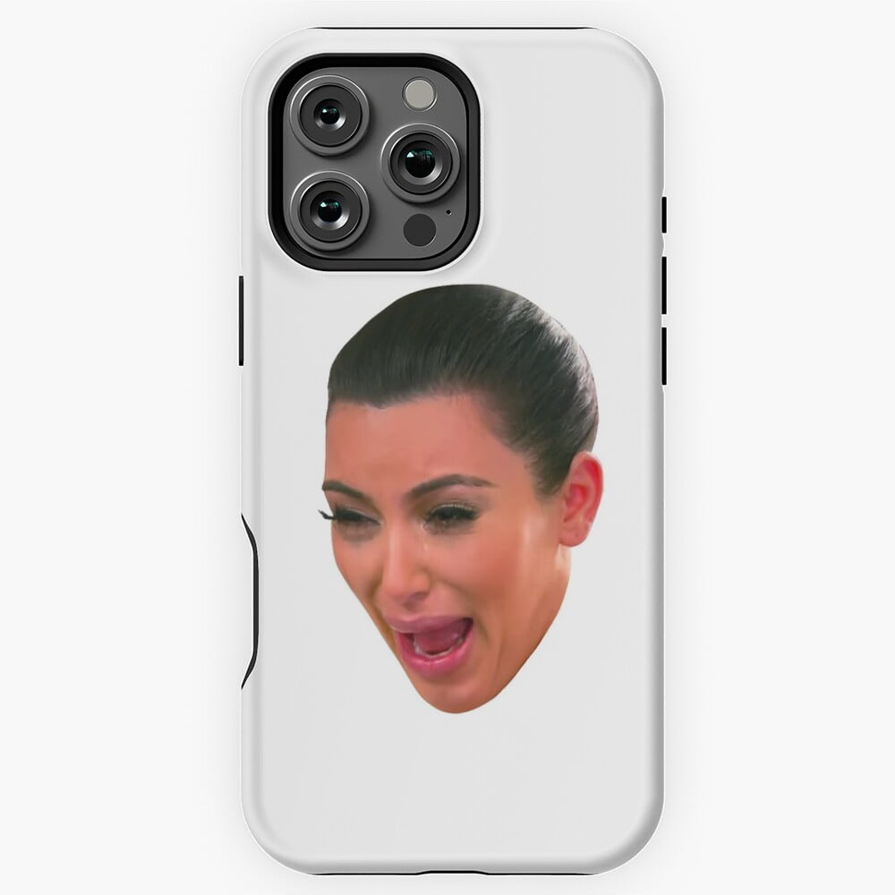 Crying Meme Inspired Portrait Phone Case Compatible with iPhone 11-17 ...