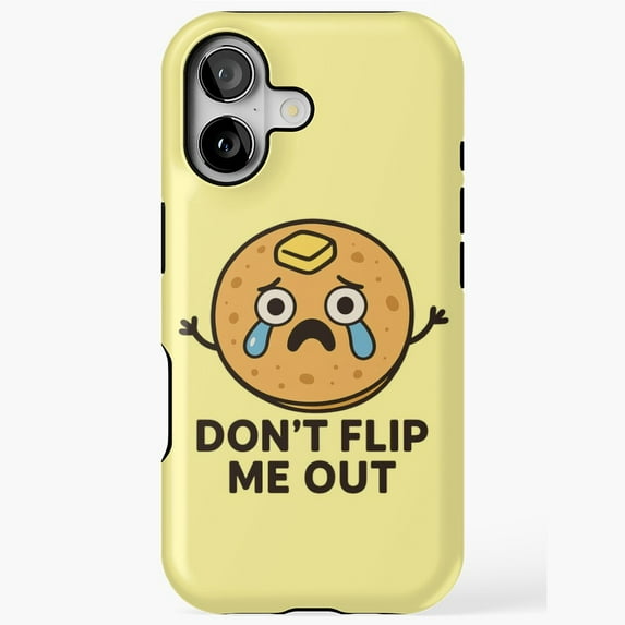 Crying Pancake Funny Dessert Cartoon Meme iPhone Tough Case for 17/15 ...