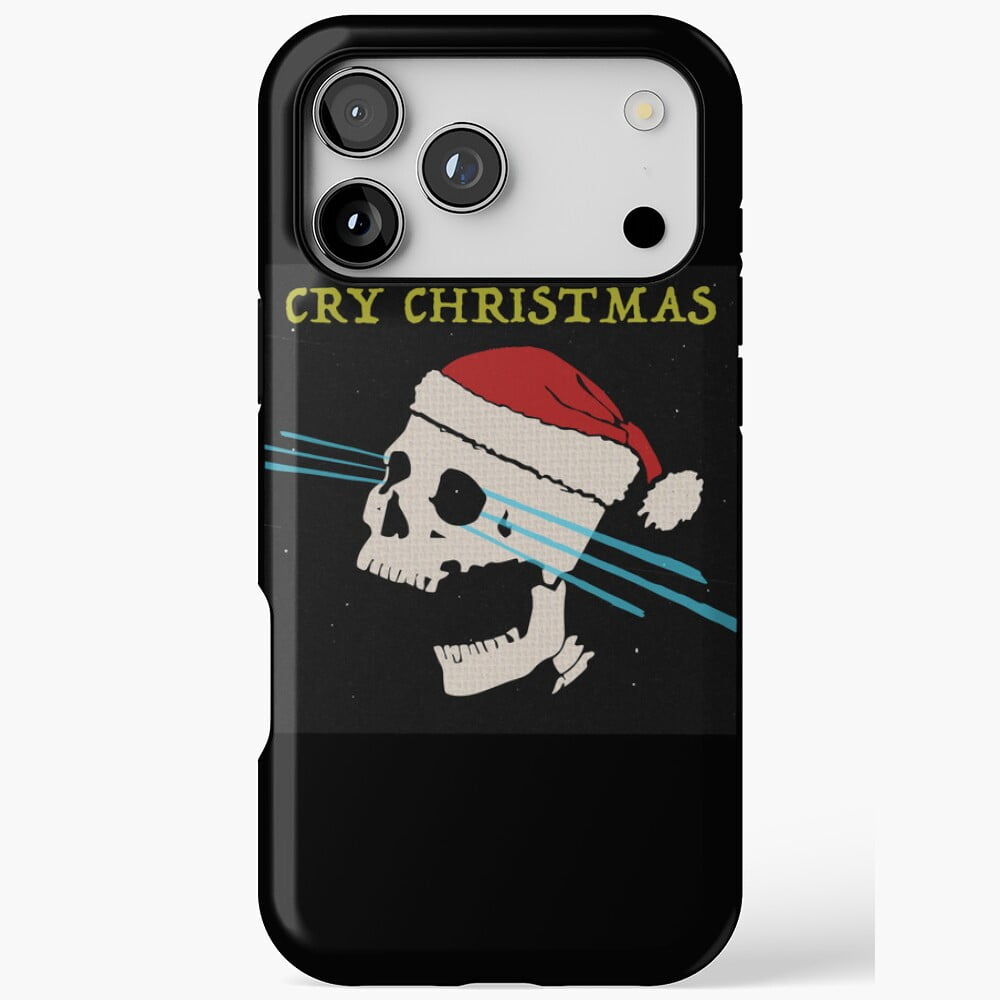 Crying Sad Face Christmas Mood Case for iPhone 11 12 13 14 15 16 17 Pro ...
