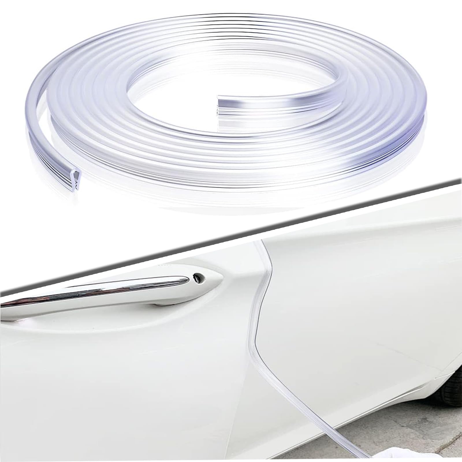 Crynod 1 PC Car STF9 Door Scratch Protection Strip, x 16.4Ft No Glue ...