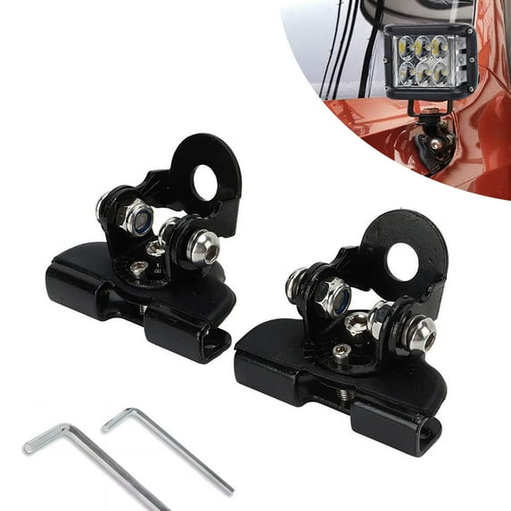 Crynod 2 PCS Car Hood Light Bar Non-Destructive Fixing Bracket ...