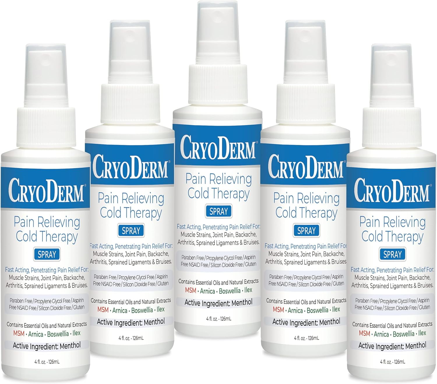 CryoDerm 4 oz Spray Cold Therapy (5 Pack) - Walmart.com