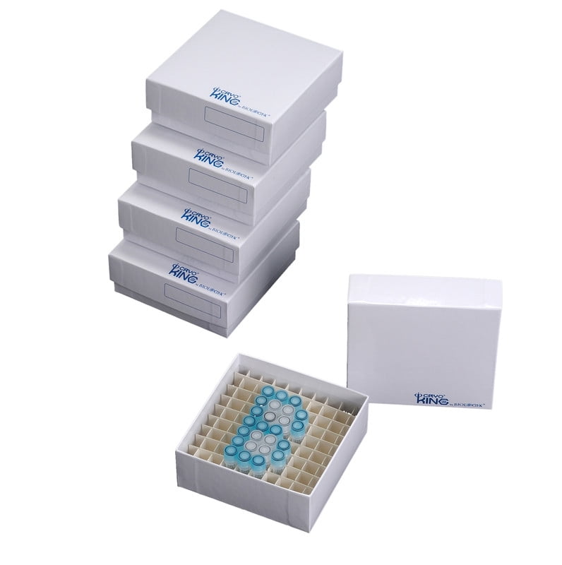 CryoKing 2 Inch Height 100-well Lab Freezer Boxes Superior Cardboard ...