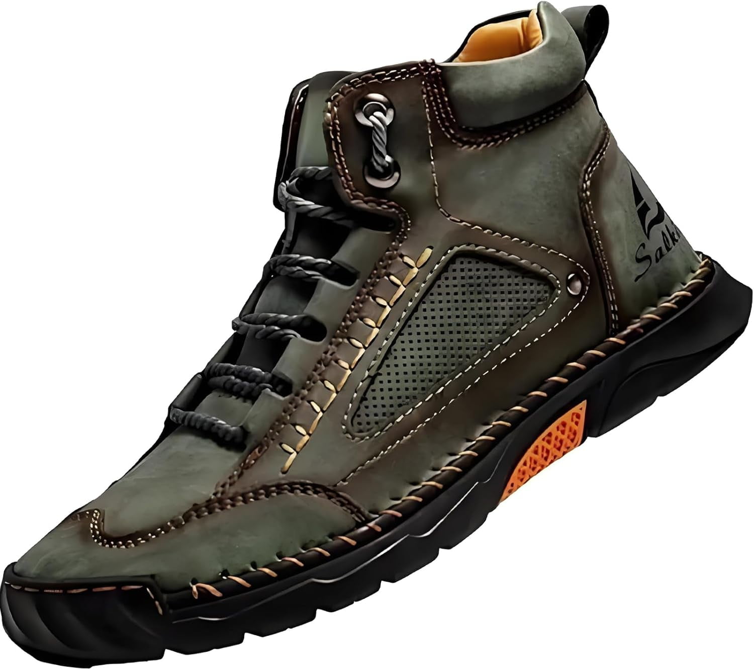 Cryonessa Leather Boots for Men, Comfortable Handmade Leather Boots ...