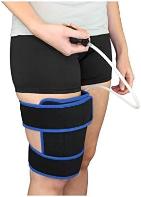 Cryotherapy Rehabilitating Thigh Wrap with Adjustable Compression Air ...