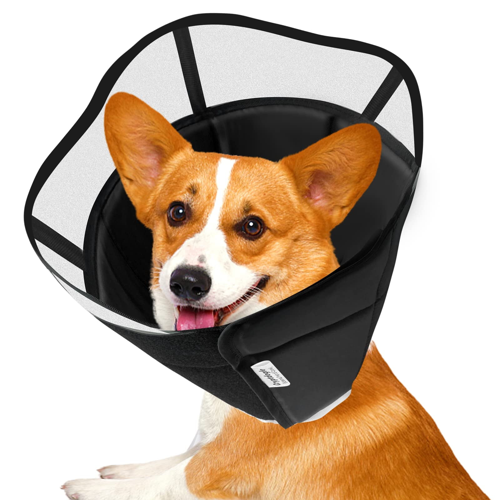 Cryptdogle Upgraded Soft Dog Cone for Dogs After Surgery, Breathable ...