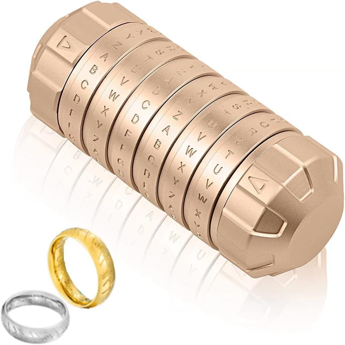 Cryptex Puzzle Boxes Da Vinci Code Mini Cryptex Lock with Hidden Compartments Anniversary ...