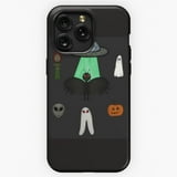 Cryptid Alien Ghost Collage Mythic Creature Art iPhone Case 17 to 11 ...