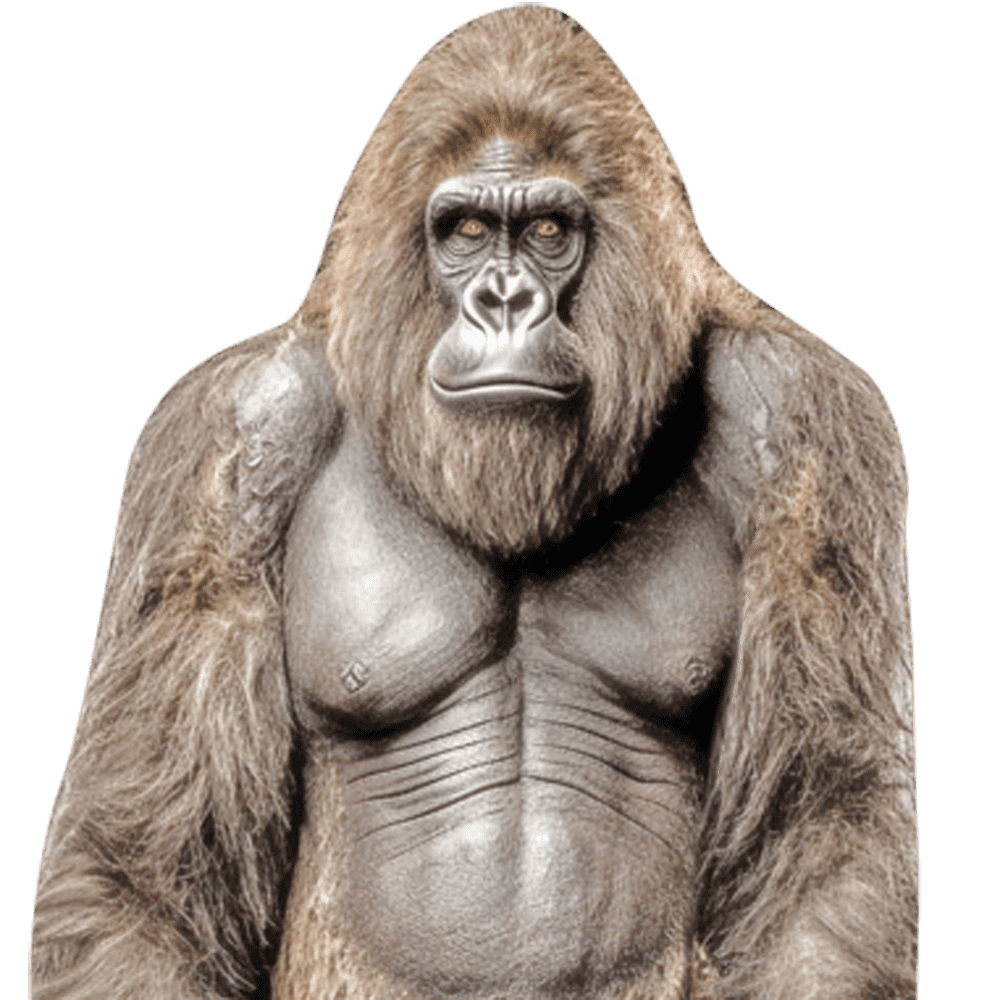 Cryptid (Ape Man) Half Body Buddy Cutout - Walmart.com