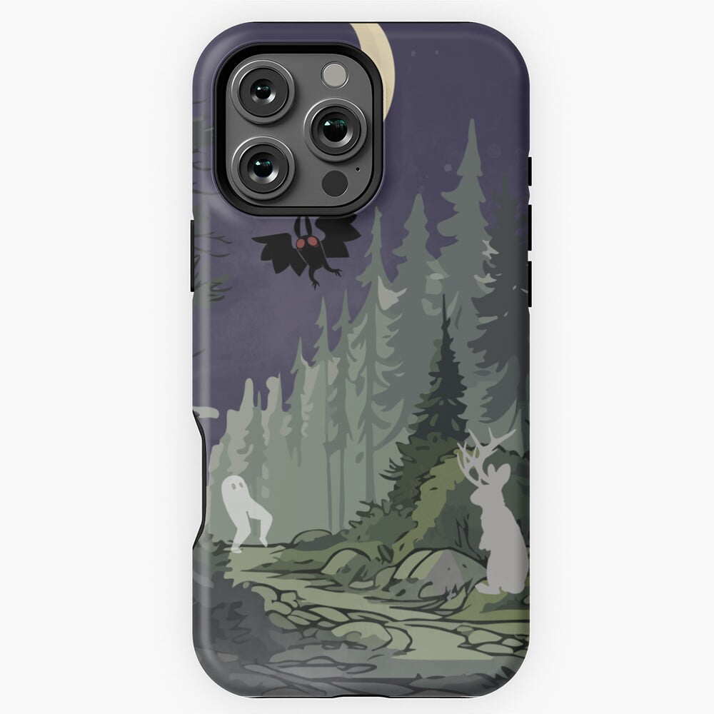 Cryptid Conservation Area Art Phone Case for iPhone 16 15 14 13 12 11 ...