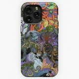 Cryptid Creatures Collage Mythical Monster Design iPhone Case 17 ...