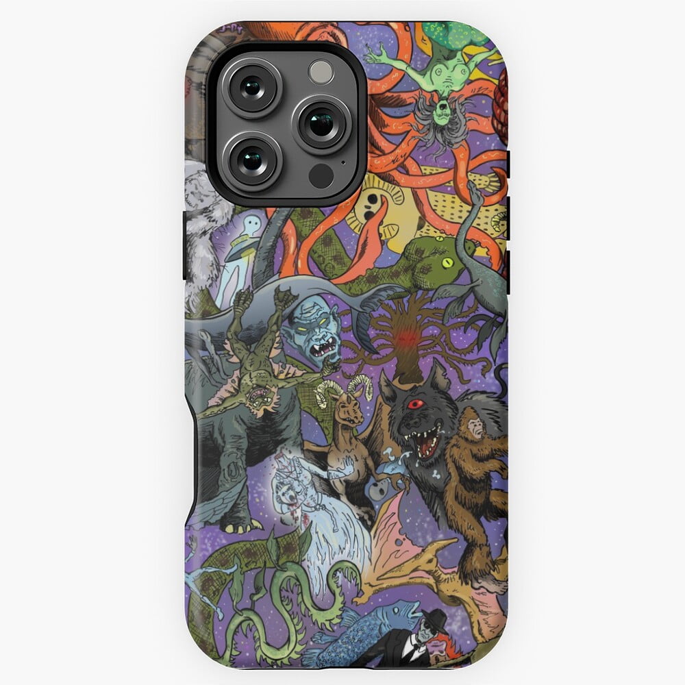 Cryptid Creatures and Mysterious Monsters Phone Case for iPhone 16 15 ...