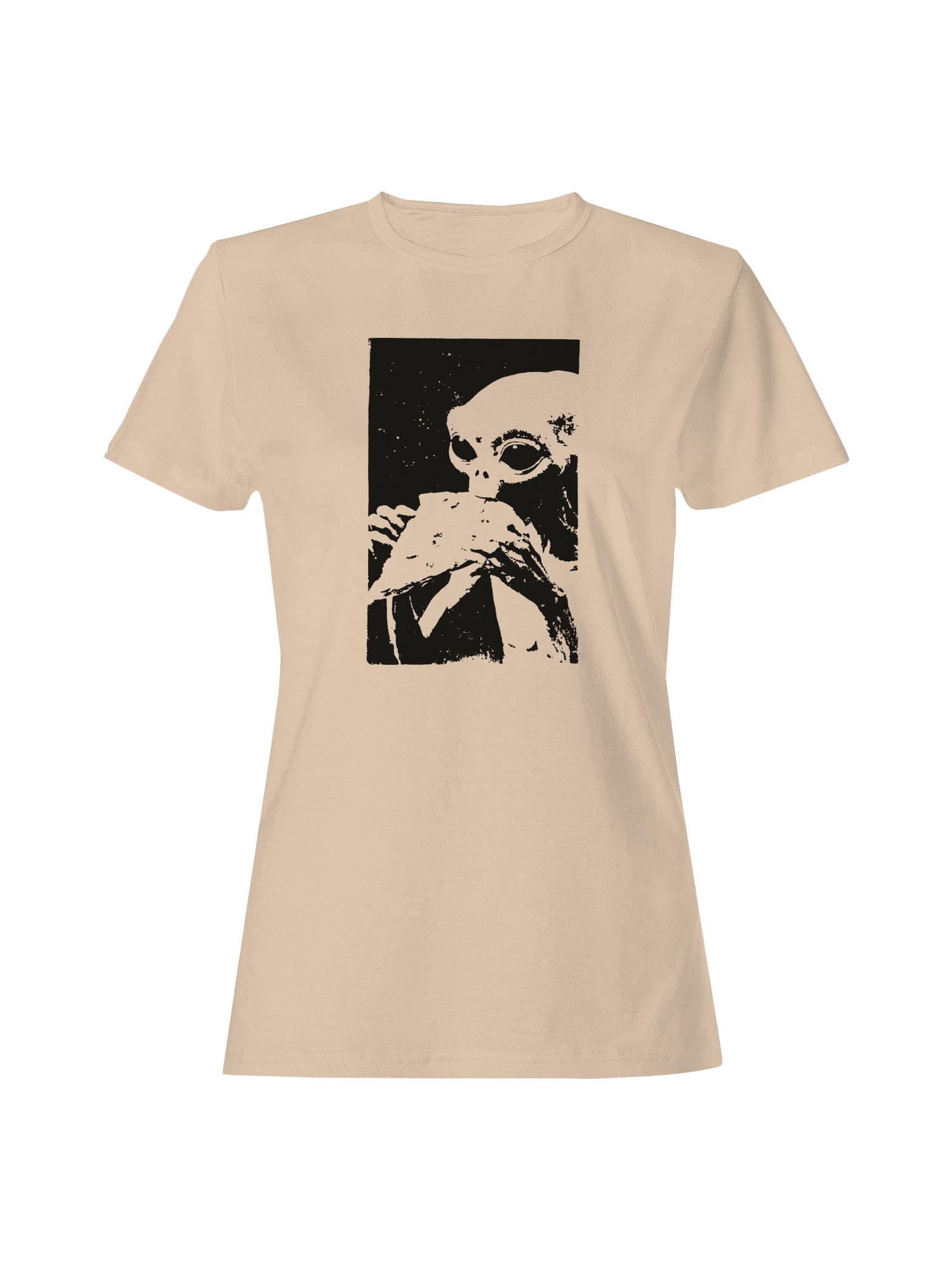 Cryptid Holding Frog Illustration Women's T-shirt - Walmart.com