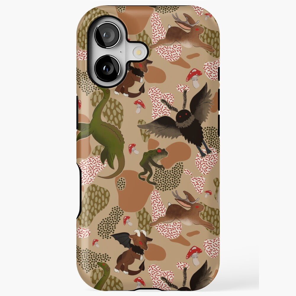 Cryptid Mothman Jersey Devil Art Compatible Phone Case for iPhone 11–17 ...