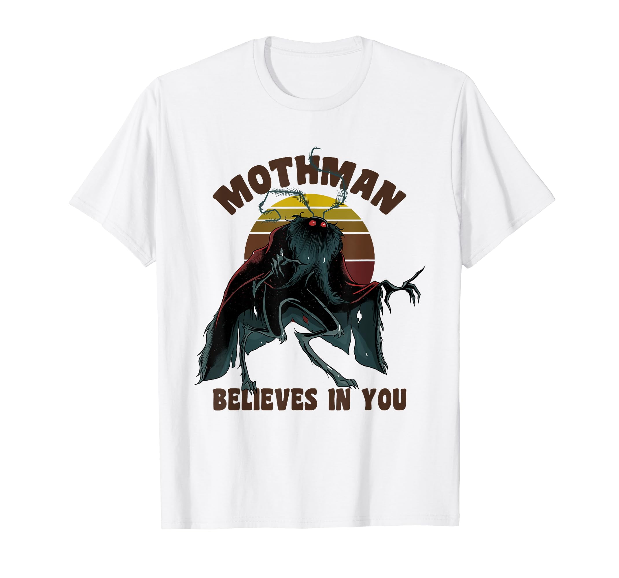 Cryptid Mothman Shirt Believe in Yourself Cryptozoology Vintage Men T ...