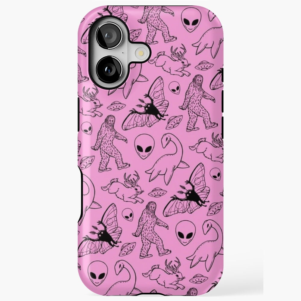 Cryptid Pattern Three Art Universal Phone Case for iPhone 11–17 Pro Max ...