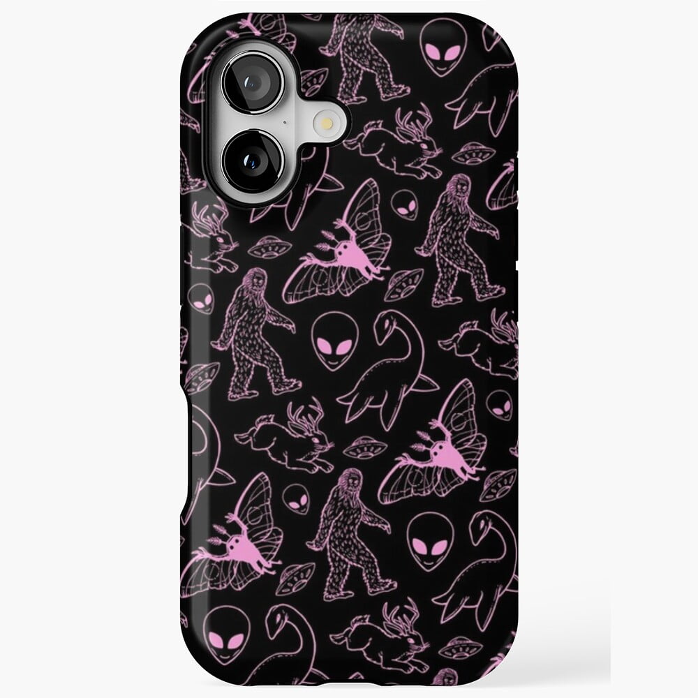 Cryptid Pattern Two Design Universal Phone Case for iPhone 11–17 Pro ...