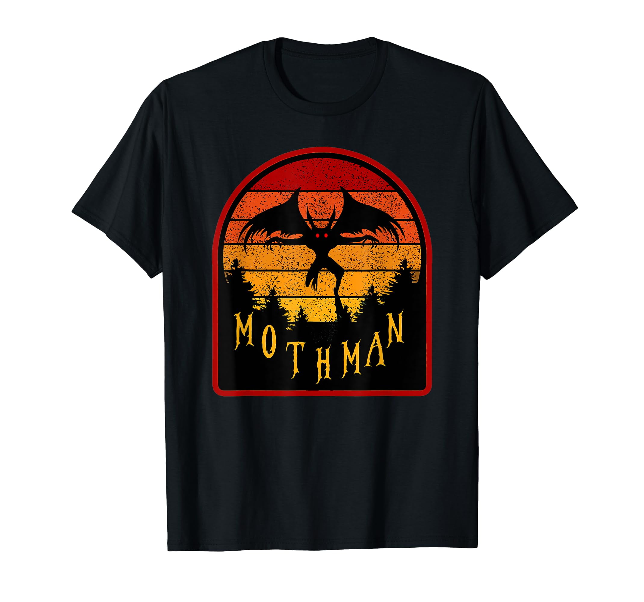 Cryptid Vintage Orange Mothman Folklore T-Shirt - Walmart.com
