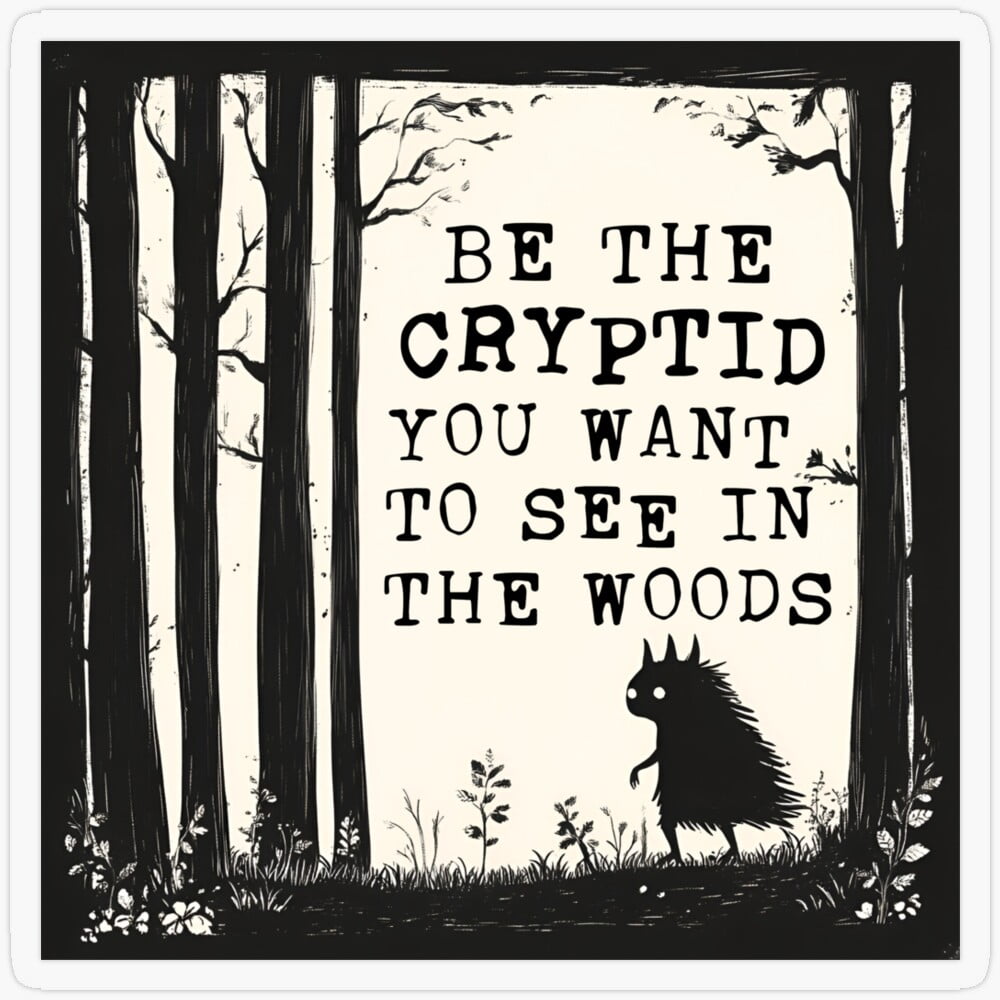Be The Cryptid You Want To See In The Woods Cute Cryptid Transparent ...