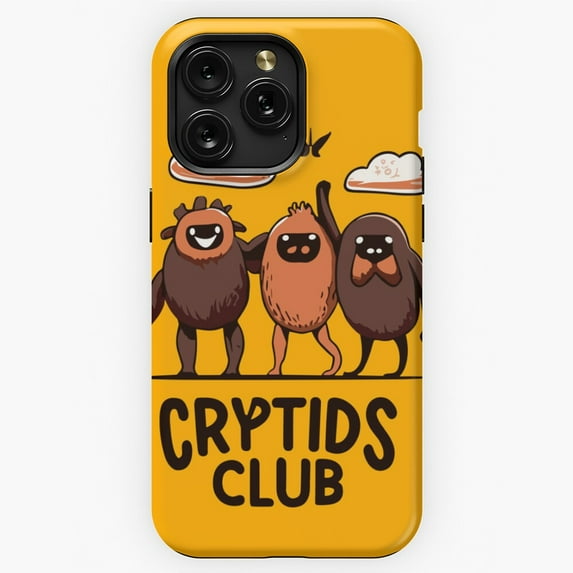 Cryptids Club Bigfoot Mothman Yeti Art Design iPhone Case 17 to 11 Pro ...