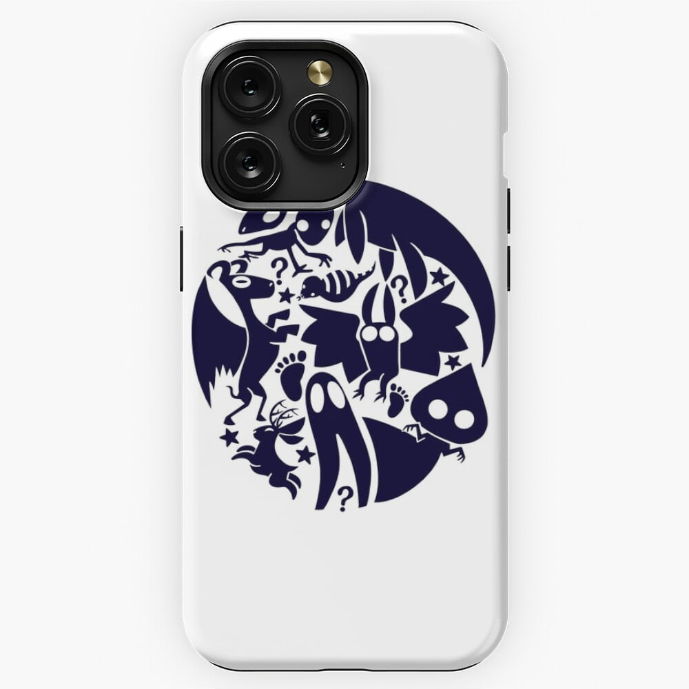 Cryptids Cluster Black Mythical Creature Collage iPhone Case 17 through ...