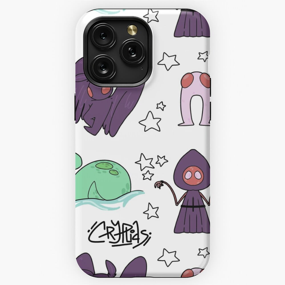Cryptids Smiley Cute Mythical Creature Design iPhone Case 17 16 15 14 ...