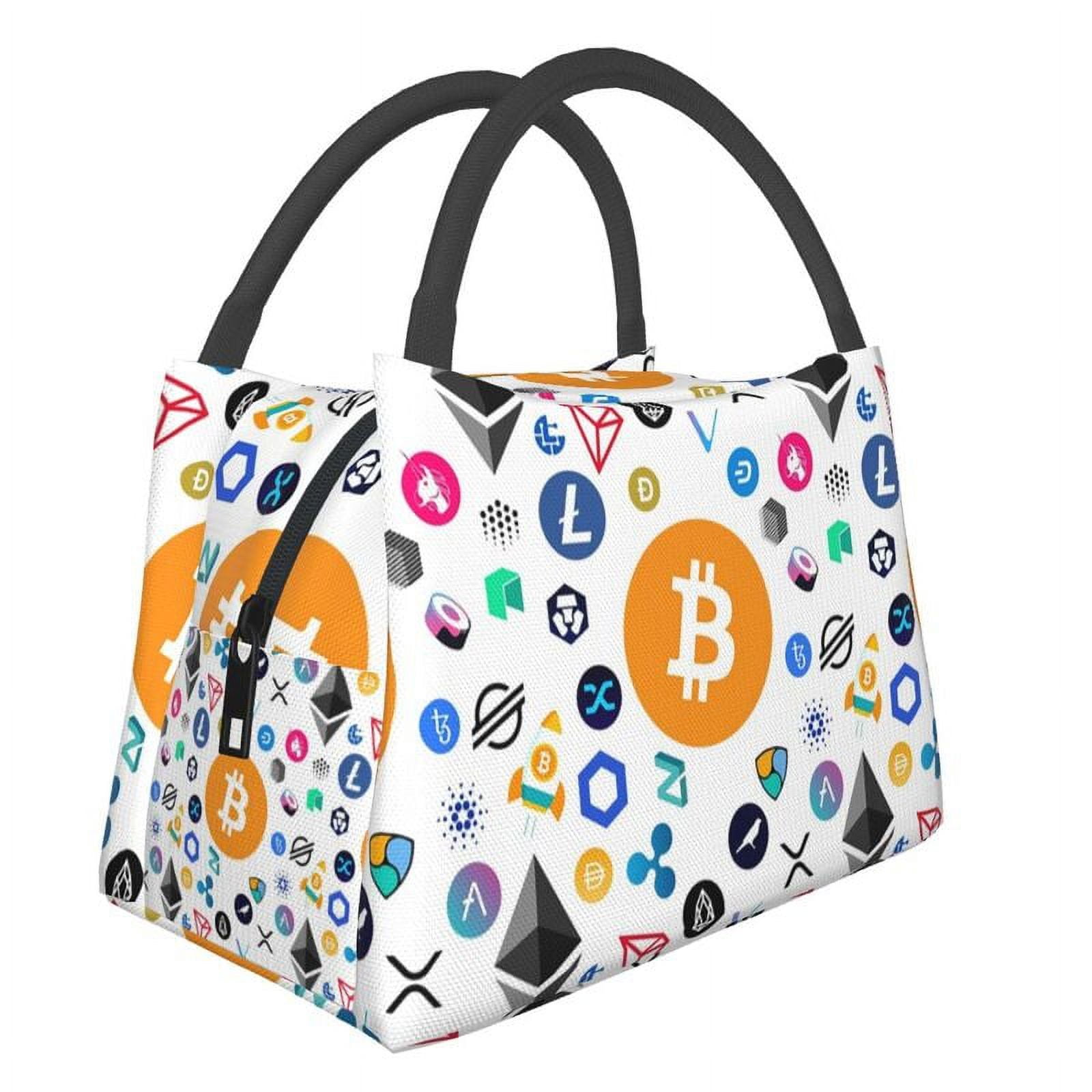 Crypto Coins Altcoin Blockchain Logo Portable Lunch Boxes for Women ...