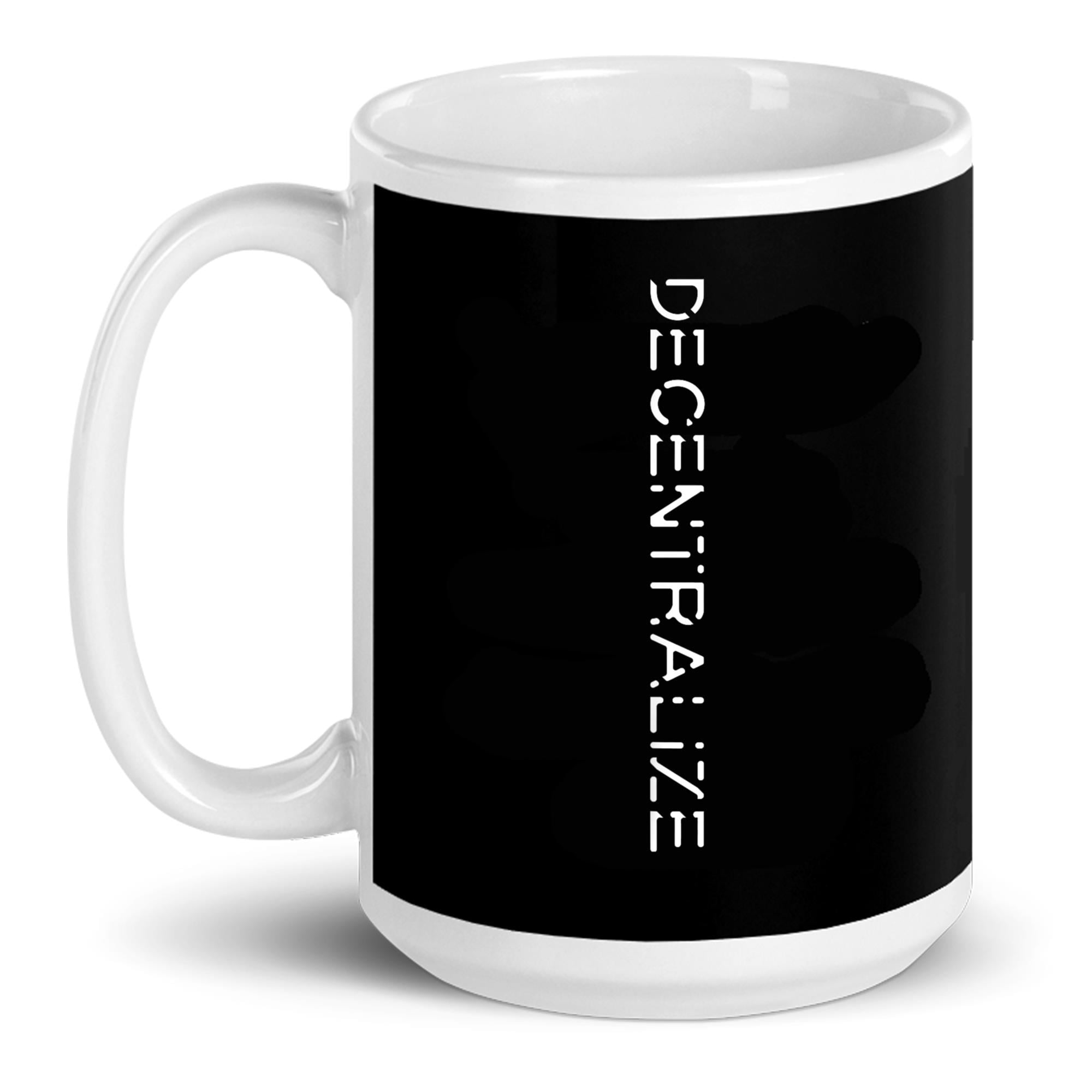 Crypto Cryptocurrency Blockchain Decentralize Gift Ceramic Mug 15oz ...