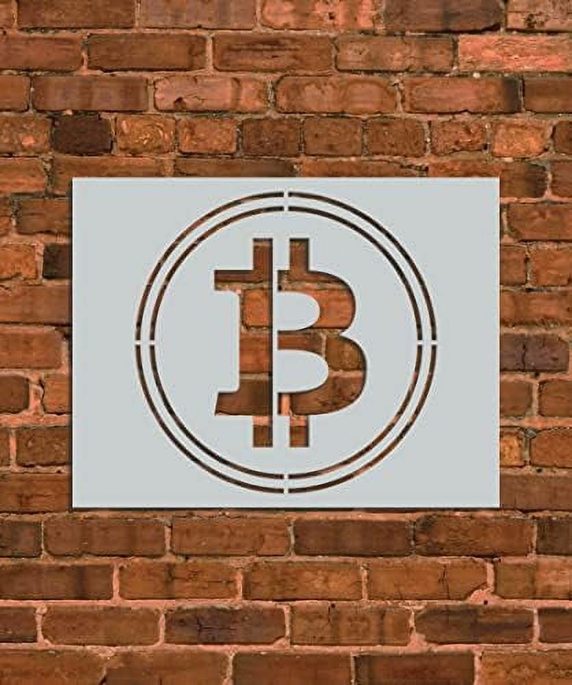 Cryptocurrency Stencil Template - Reusable Stencil - (6" x 6 ...