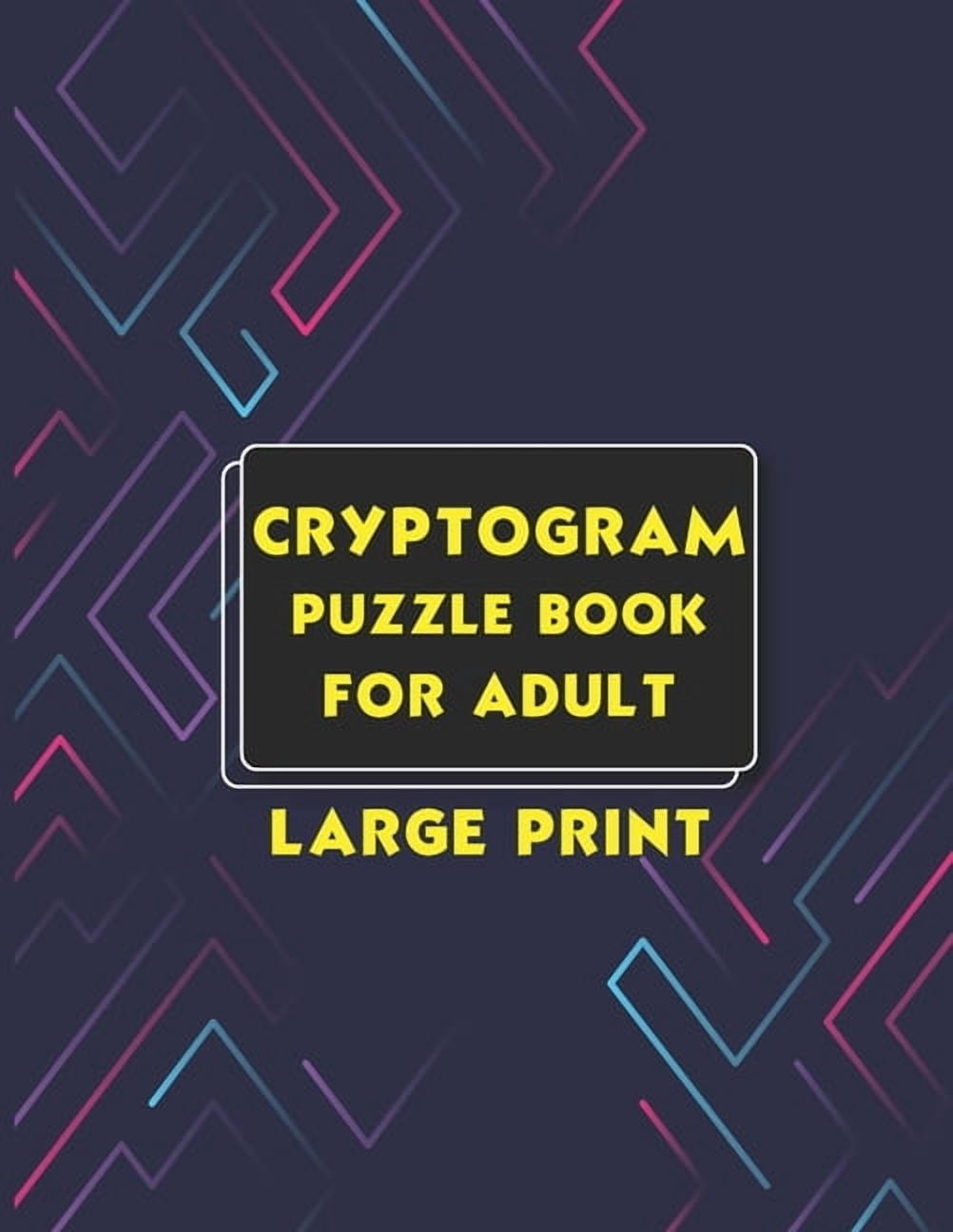 Cryptogram Puzzle Book for Adult Large Print: Cryptogram Puzzle Book ...
