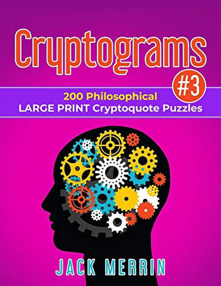 Pre-Owned Cryptograms #3: 200 Philosophical LARGE PRINT Cryptoquote ...