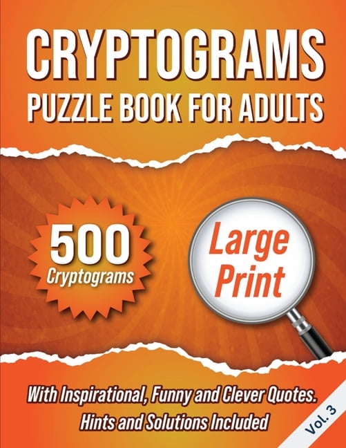 Cryptograms Puzzle Book for Adults Cryptograms Puzzle Book For Adults ...